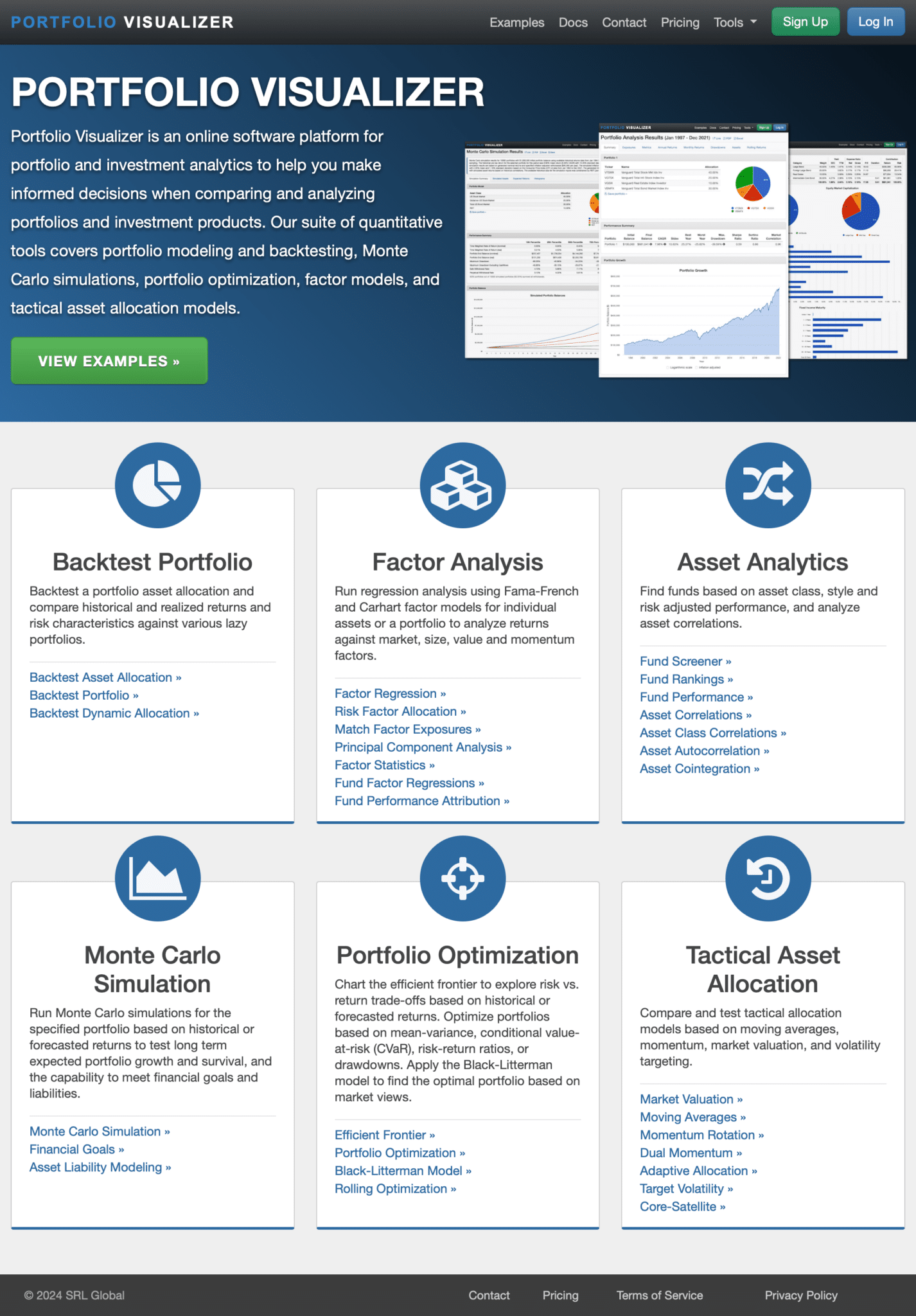 Portfolio Visualizer – Rob Berger